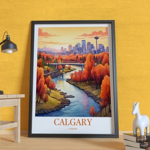 Calgary Poster Calgary Wall Art Calgary Print Calgary Wall Decor ...