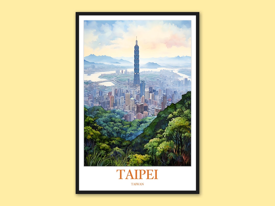Taipei Travel Print Wall Art Taipei Poster Taipei Print Taipei Wall ...
