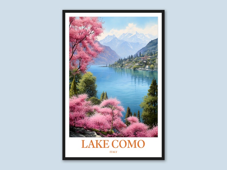 Lake Como Wall Art Lake Como Poster Lake Como Print Art Lake - Etsy