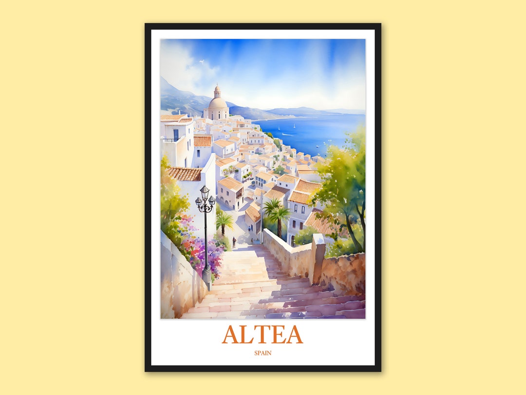 Altea Poster Altea Wall Art Altea Print Art Altea Wall Decor Altea ...