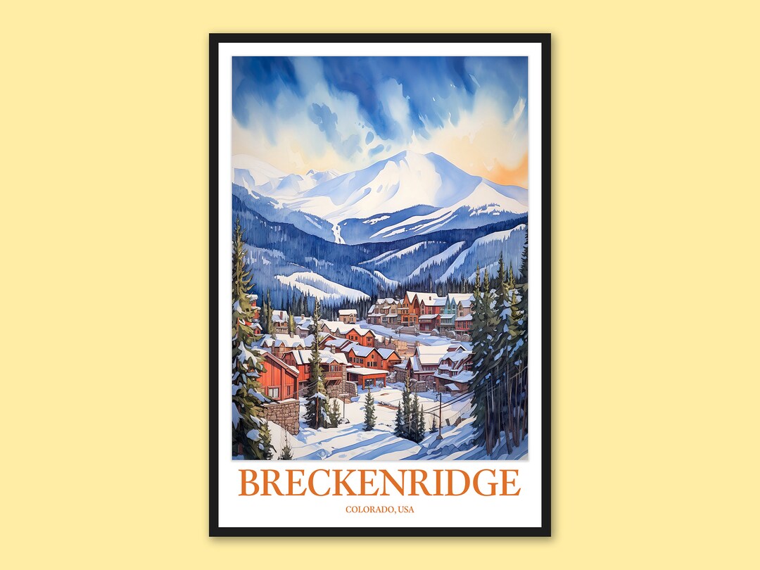 Breckenridge Poster Breckenridge Wall Art Breckenridge Print Art ...