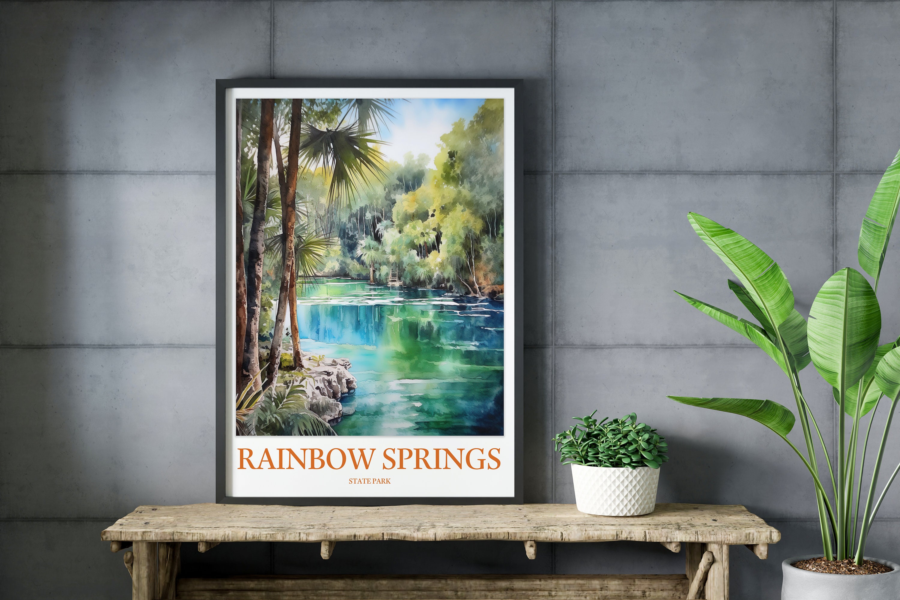 Rainbow Springs State Park Print Art Rainbow Springs Print - Etsy