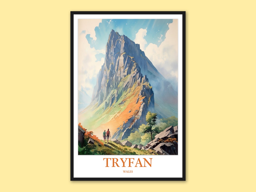 Tryfan Wall Decor Tryfan Poster Tryfan Travel Print Wall Art Tryfan ...