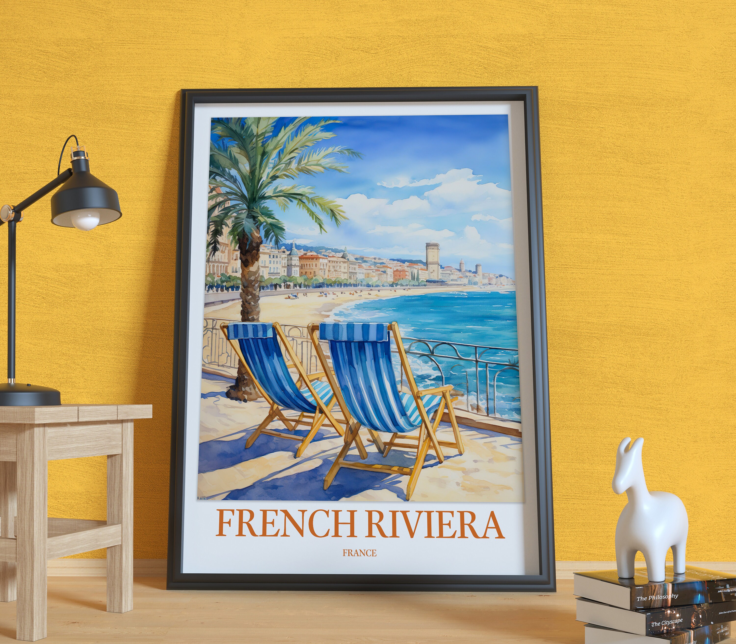 French Riviera Wall Art French Riviera Poster French Riviera Print French Riviera Wall Decor ...