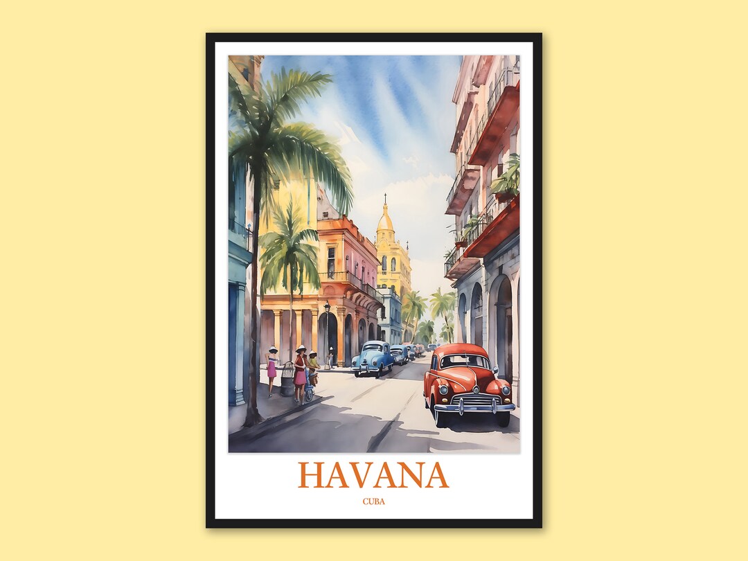 Havana Wall Art Havana Poster Havana Print Art Havana Wall Decor Havana ...