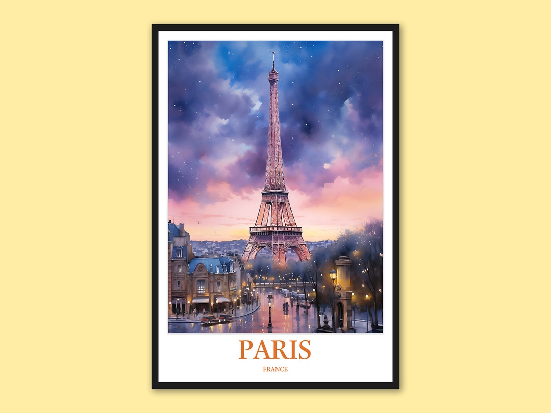 Paris Poster Paris Wall Art Paris Print Art Paris Wall Decor Paris ...