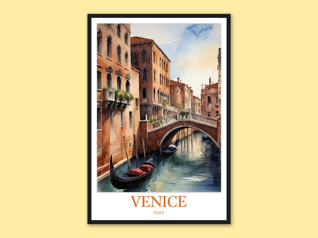 Venice Print Art Venice Travel Wall Art Venice Wall Art Venice Poster ...