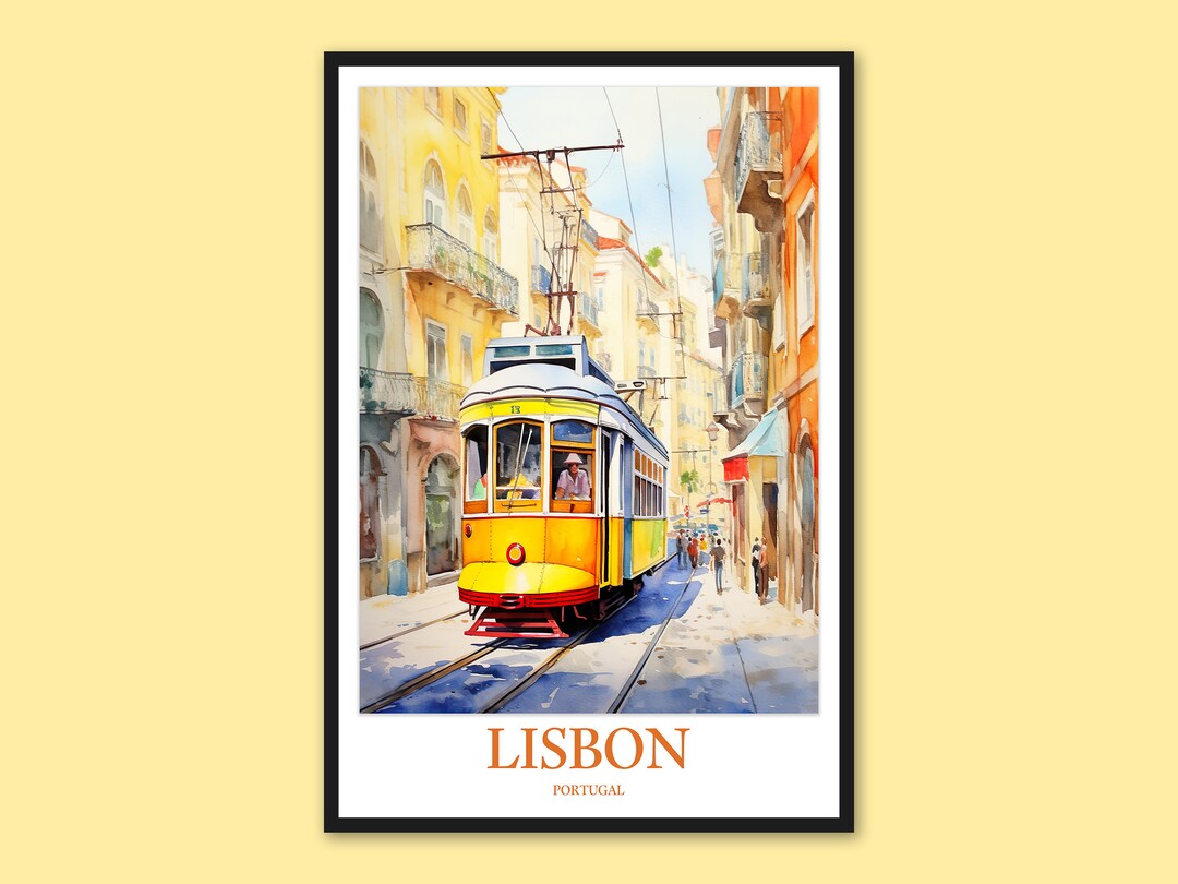 Lisbon Wall Art Lisbon Poster Lisbon Print Art Lisbon Wall Decor Lisbon ...