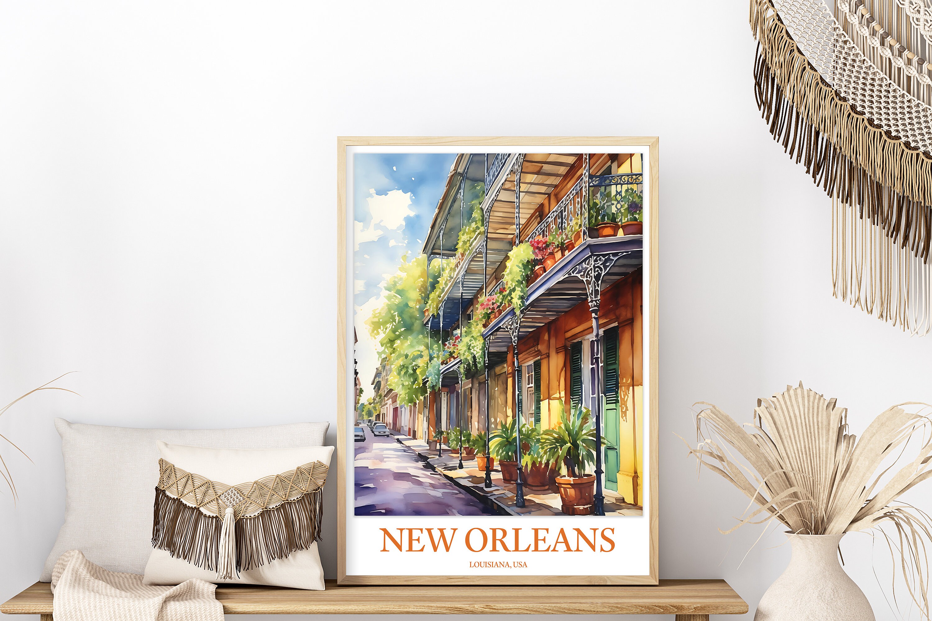 New Orleans Print Art New Orleans Poster New Orleans Wall Art French ...