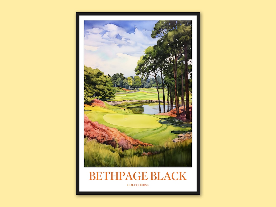 Bethpage Black Wall Art Bethpage Black Poster Bethpage Black Print Art ...
