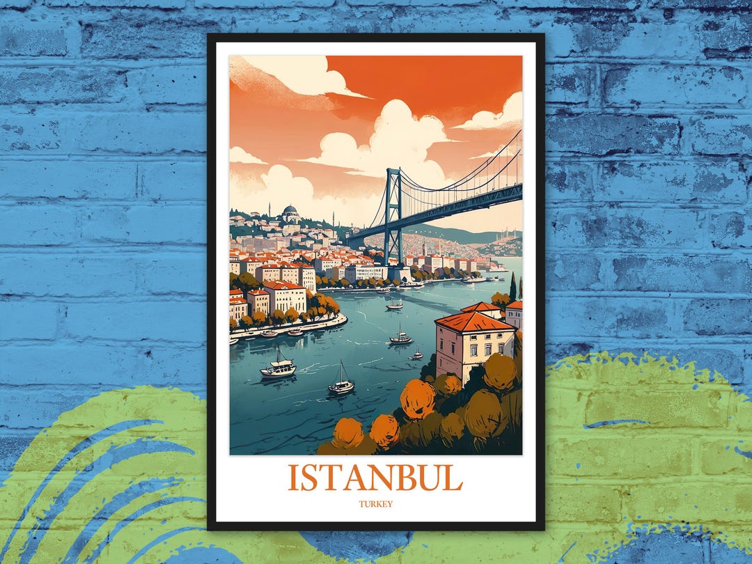 Istanbul Print Istanbul Wall Decor Istanbul Poster Istanbul Wall Art ...