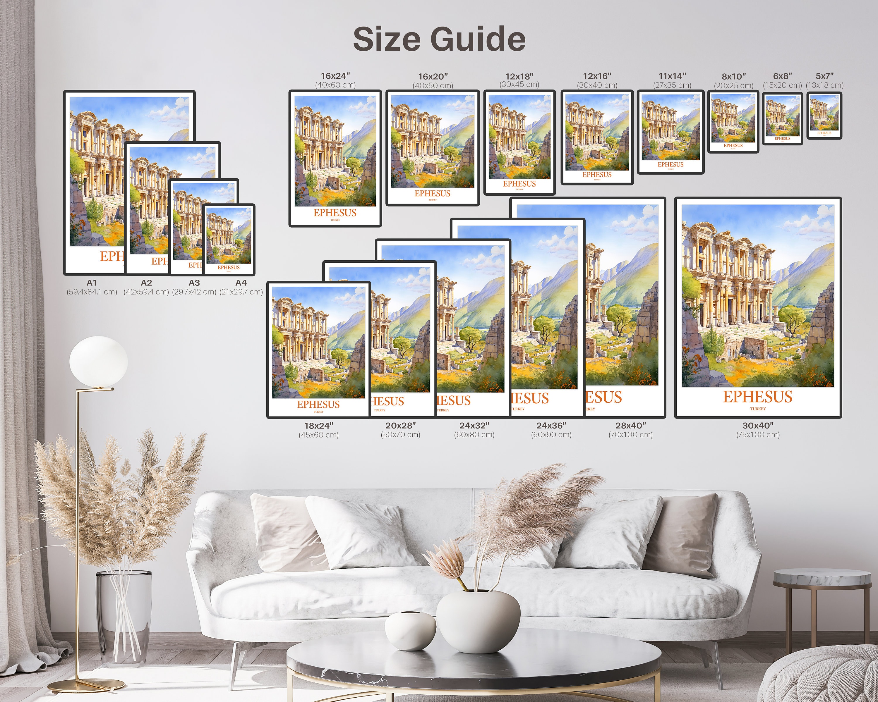 Ephesus Wall Art Ephesus Poster Ephesus Print Art Ephesus Wall - Etsy