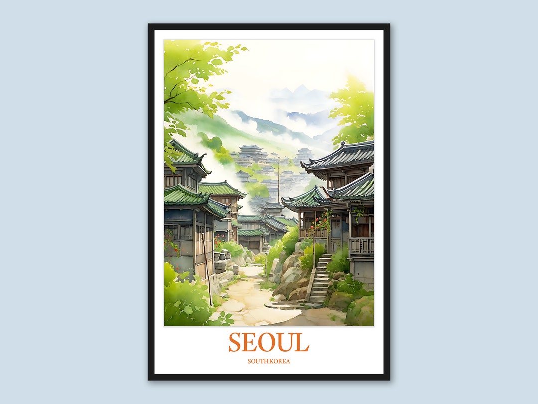 Seoul Poster Seoul Print Art Seoul Wall Art Seoul Wall Decor - Etsy