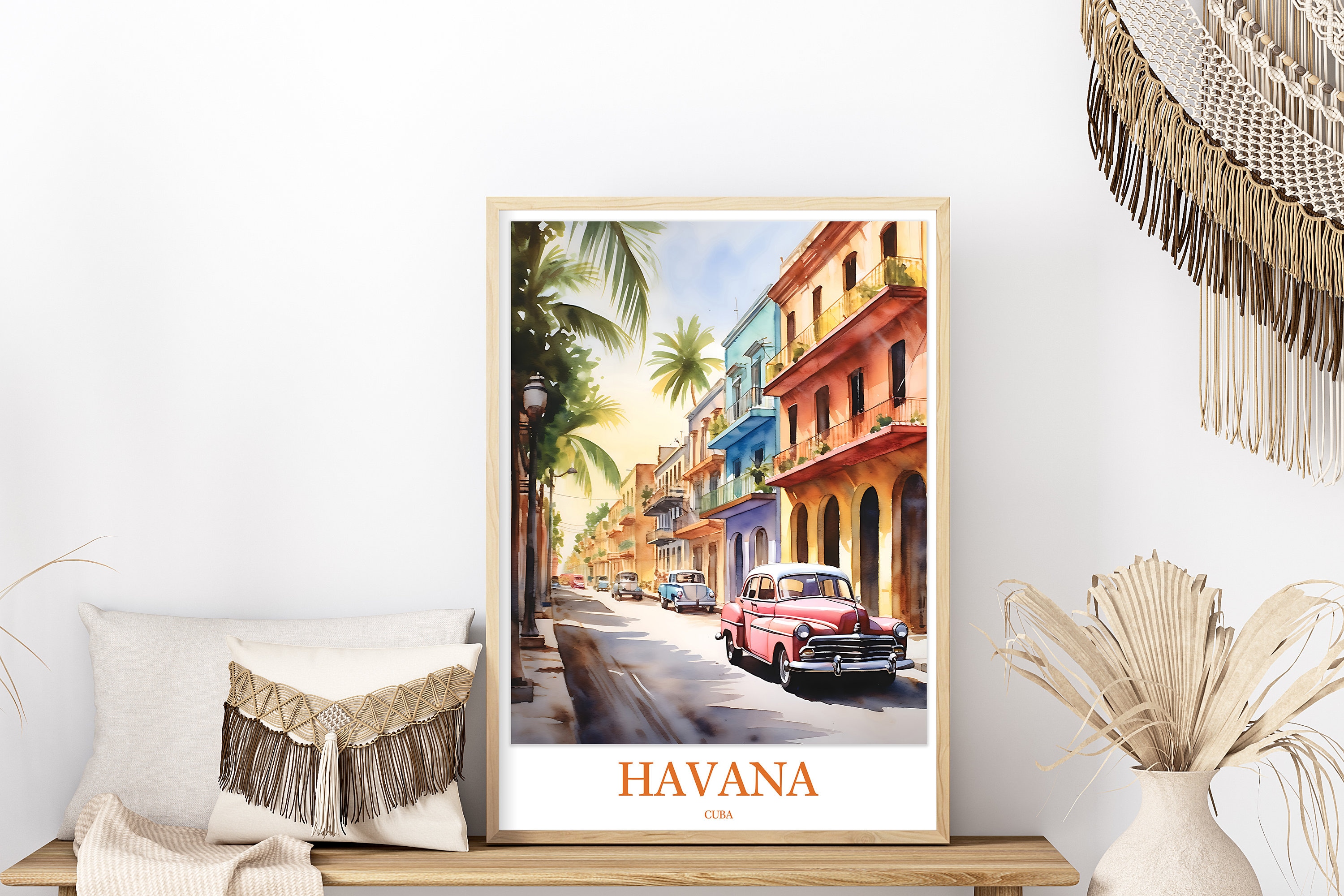 Havana Poster Havana Wall Art Havana Print Art Havana Wall Decor Havana ...
