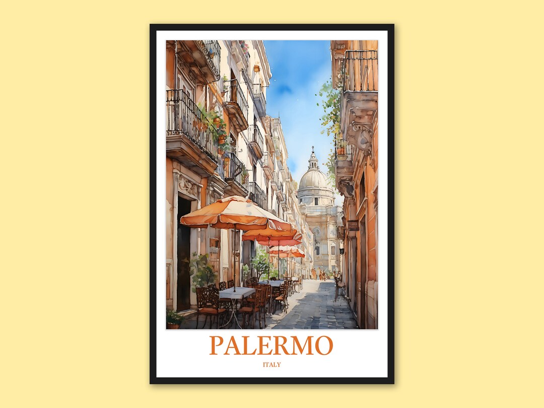 Palermo Wall Art Palermo Poster Palermo Print Art Palermo Wall Decor Palermo Travel Wall Art ...