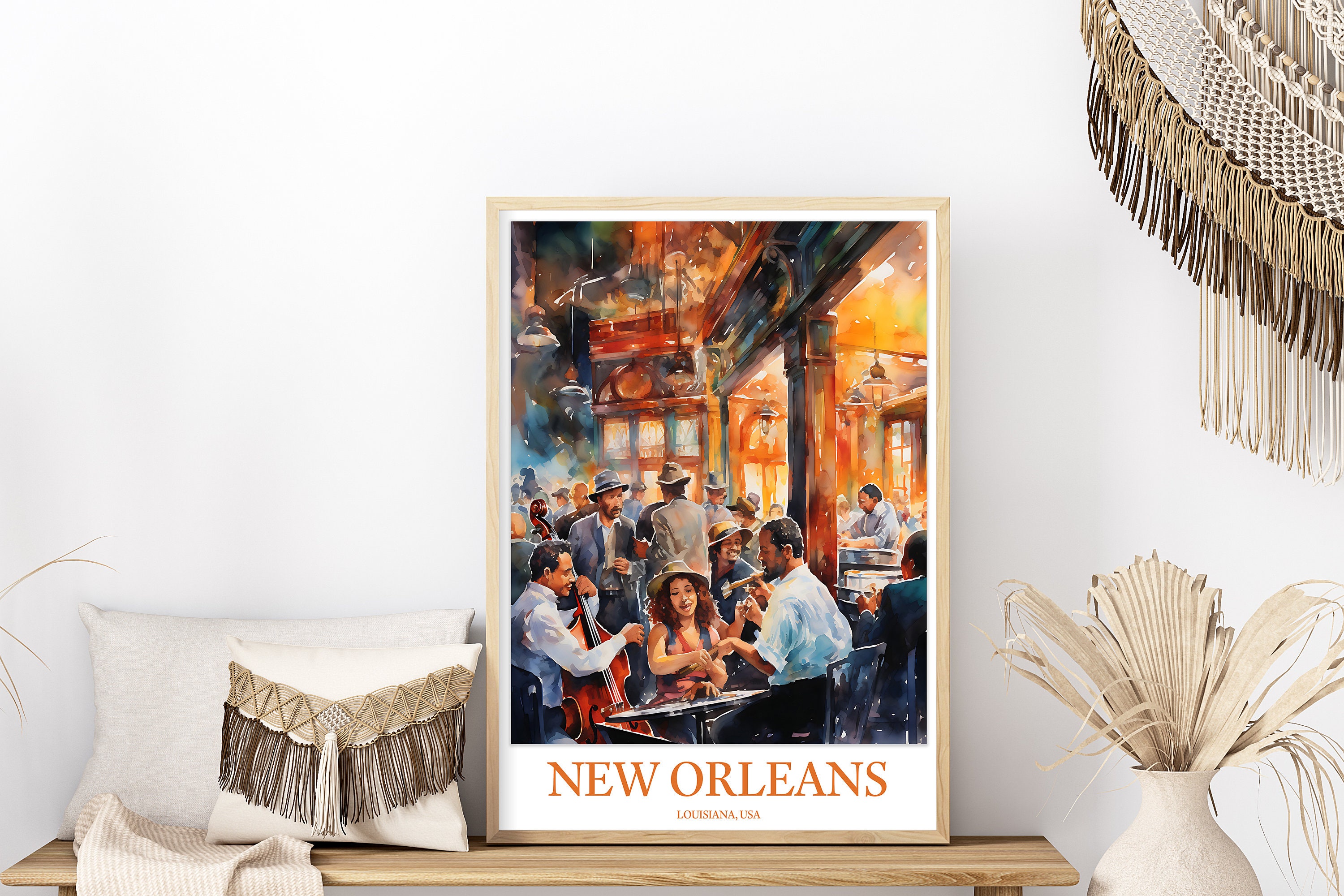New Orleans Poster French Quarter Poster New Orleans Print Art New ...