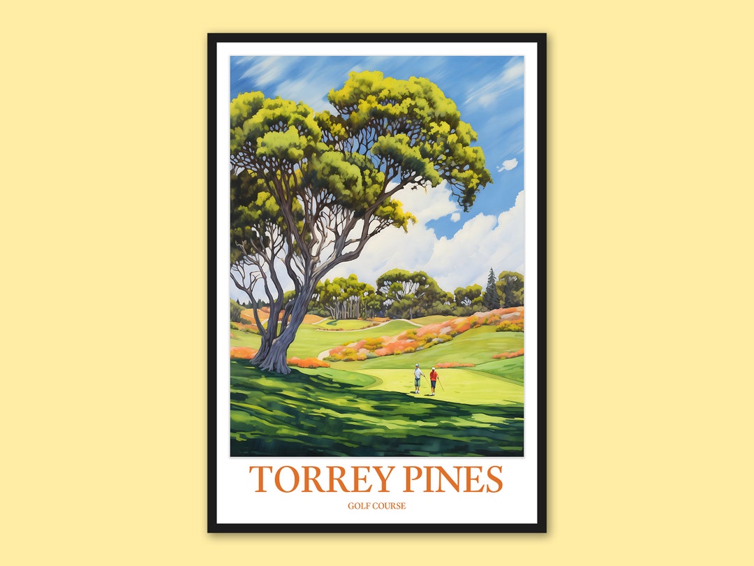 Torrey Pines Poster Wall Decor Torrey Pines Print Torrey Pines Travel Print Wall Art Torrey ...
