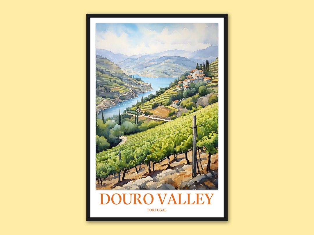 Douro Valley Vineyard Print Douro Valley Wall Art Travel Wall Art Douro ...