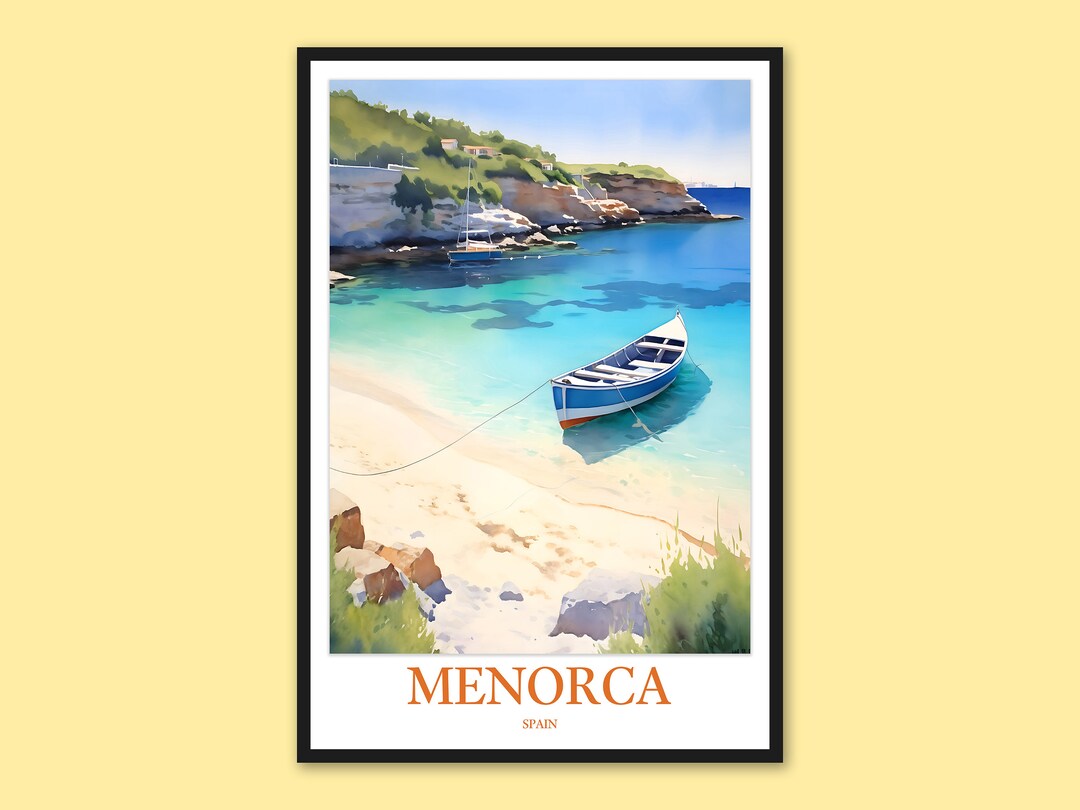 Menorca Poster Menorca Print Art Menorca Wall Decor Menorca Wall Art ...