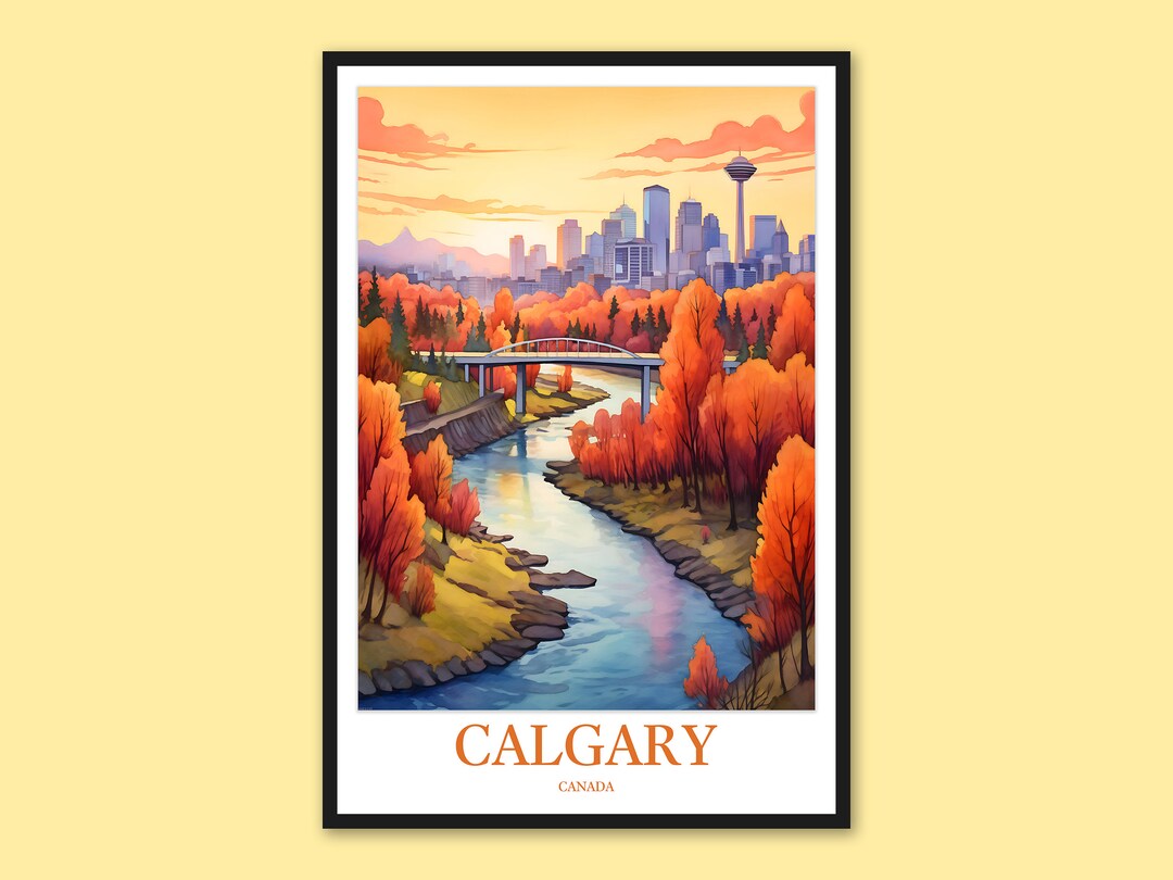 Calgary Poster Calgary Wall Art Calgary Print Calgary Wall Decor ...