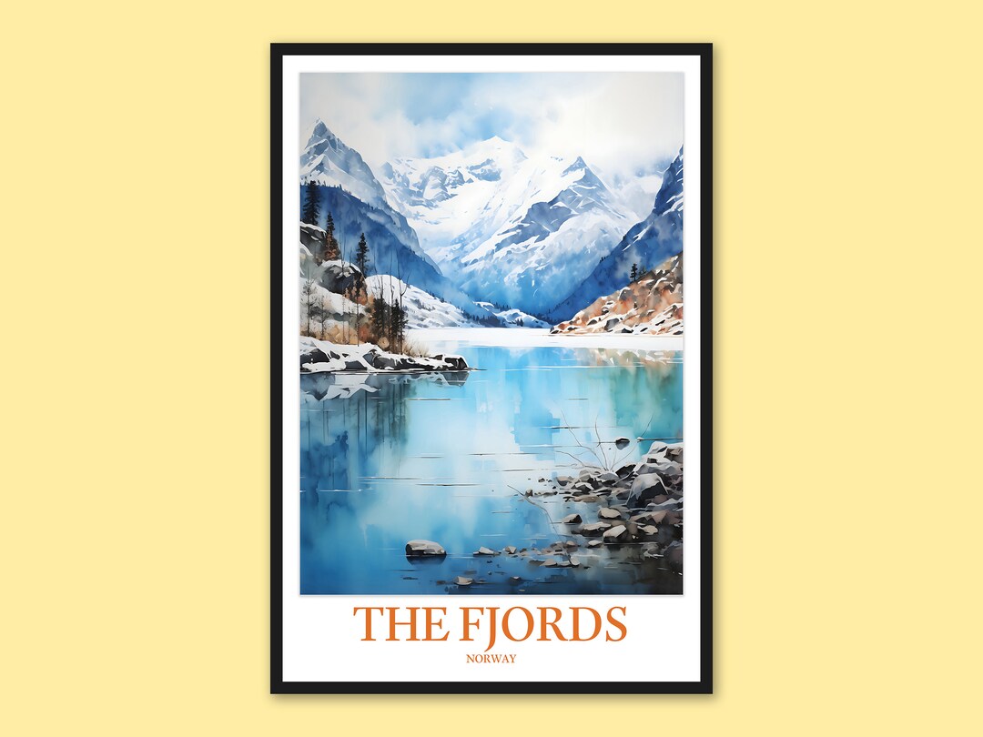 The Fjords Wall Art the Fjords Poster the Fjords Print Art Fjords Wall ...