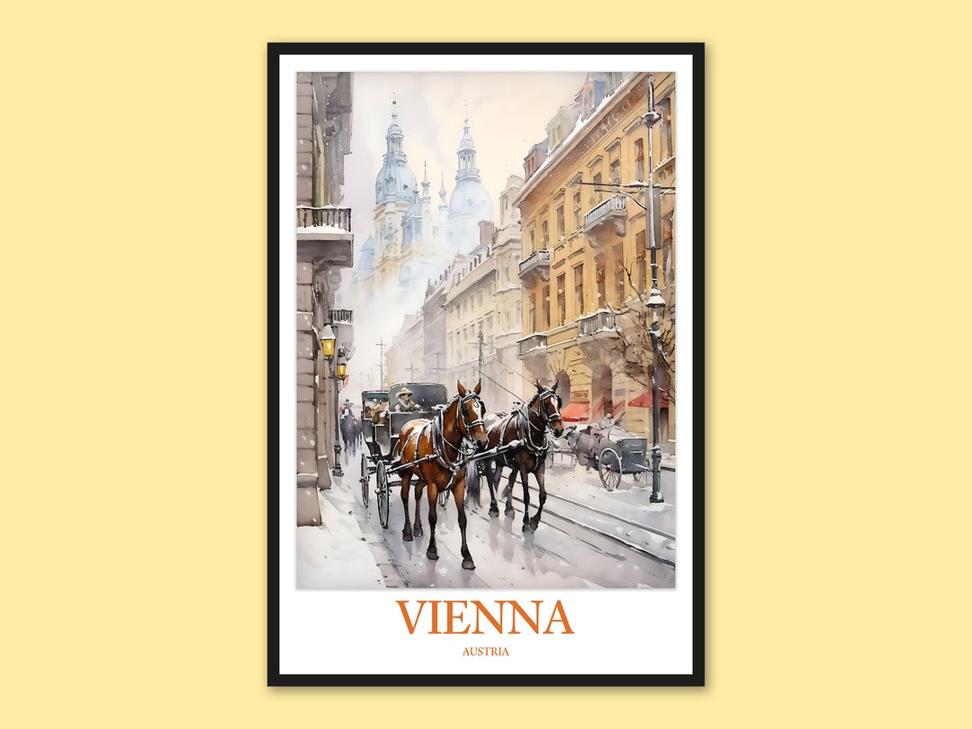 Vienna Poster Vienna Wall Art Vienna Print Art Vienna Wall Decor Vienna ...