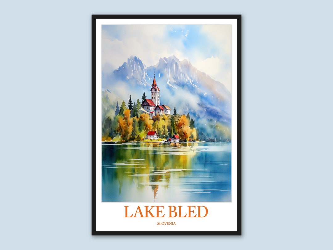 Lake Bled Wall Art Lake Bled Poster Lake Bled Print Art Lake - Etsy