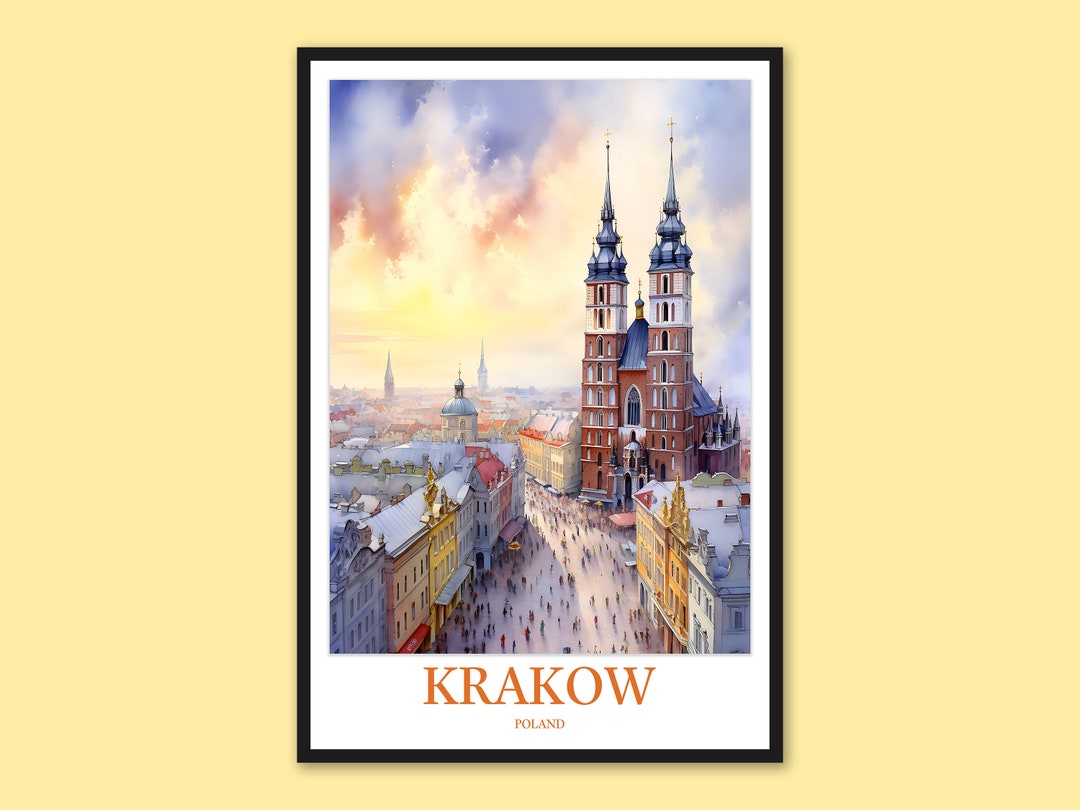Krakow Print Art Krakow Wall Art Krakow Poster Krakow Wall Decor Krakow ...