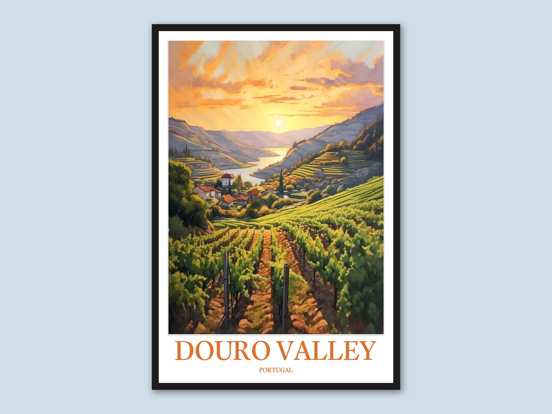 Douro Valley Poster Douro Valley Wall Art Douro Valley Vineyard Print ...
