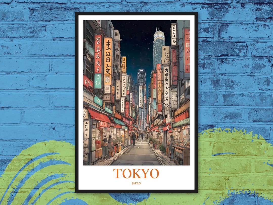 Tokyo Travel Wall Art Tokyo Poster Tokyo Print Art Tokyo Wall Art Tokyo ...