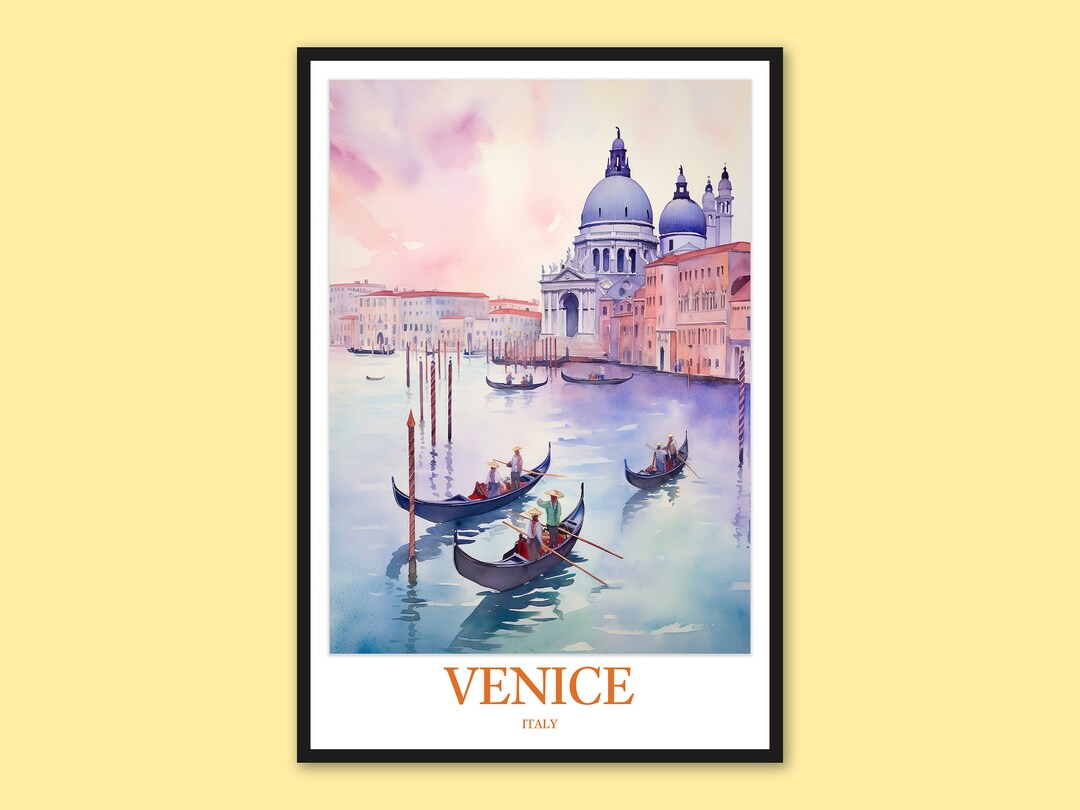 Venice Print Art Venice Wall Art Venice Poster Venice Wall Decor Venice ...
