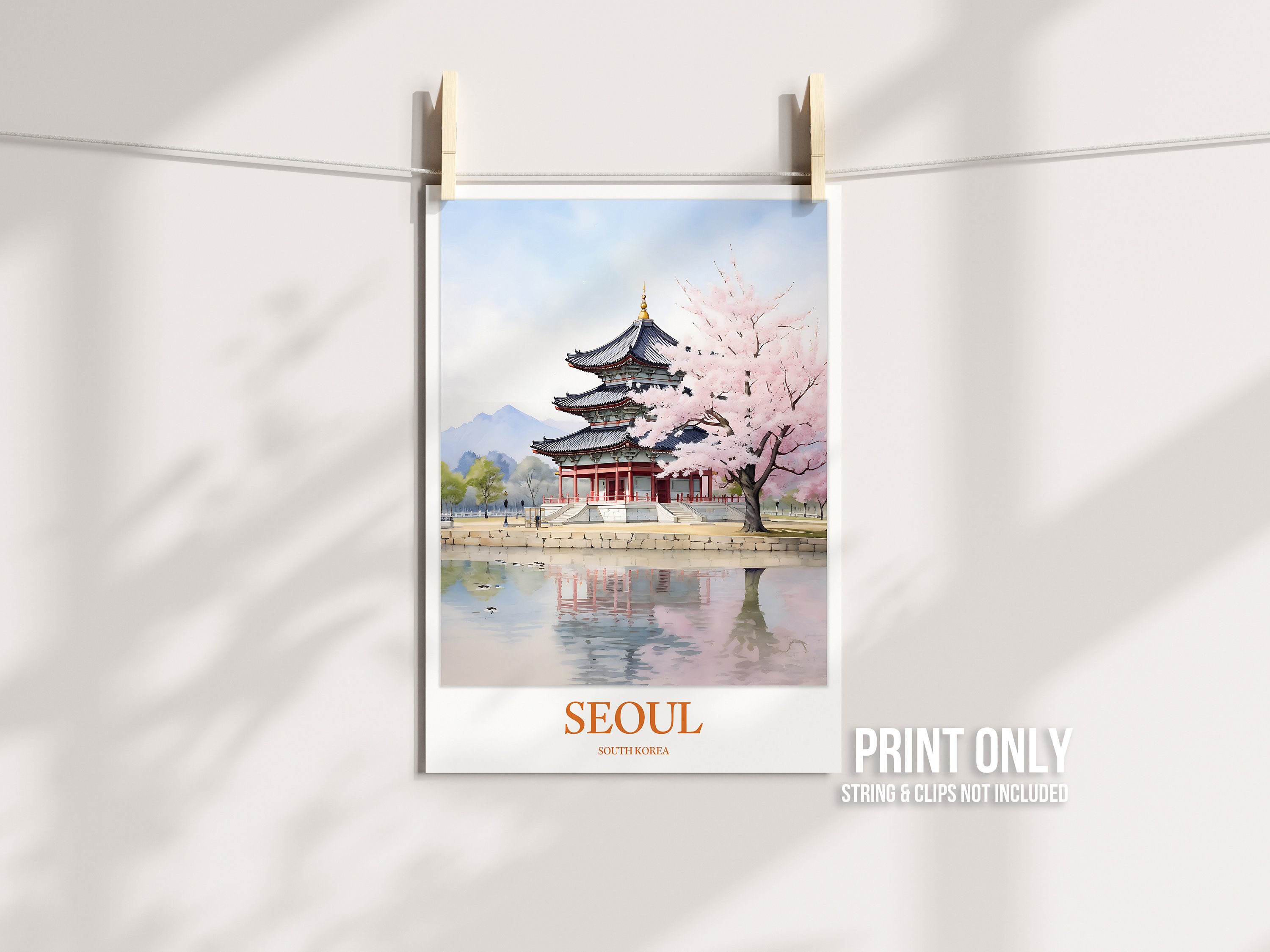 Seoul Wall Art Seoul Poster Seoul Print Art Seoul Wall Decor - Etsy