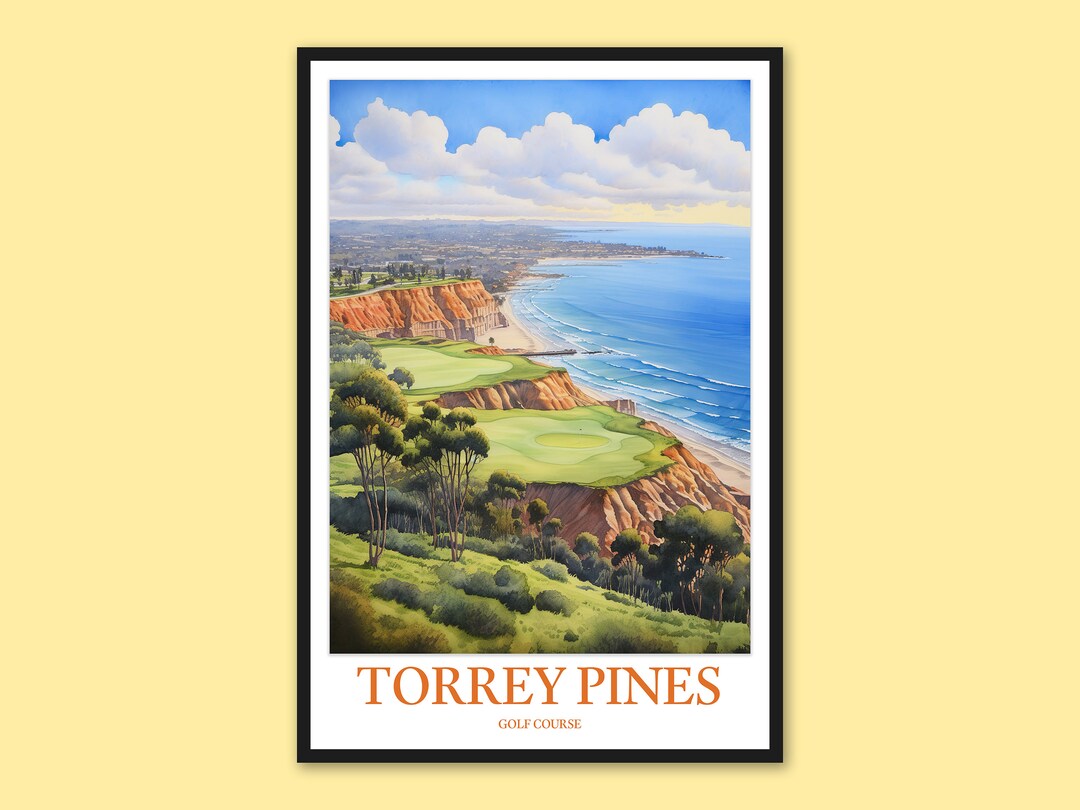 Torrey Pines Print Torrey Pines Travel Print Wall Art Torrey Pines Poster Wall Decor Torrey ...