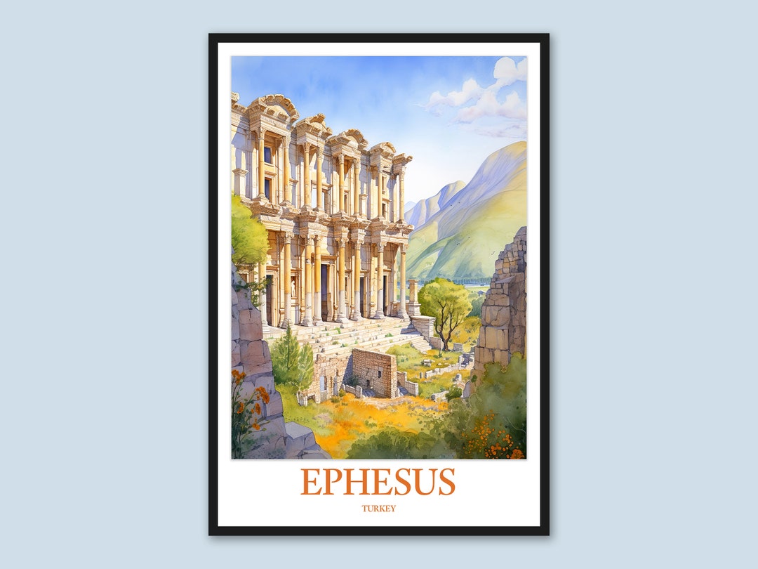 Ephesus Wall Art Ephesus Poster Ephesus Print Art Ephesus Wall - Etsy