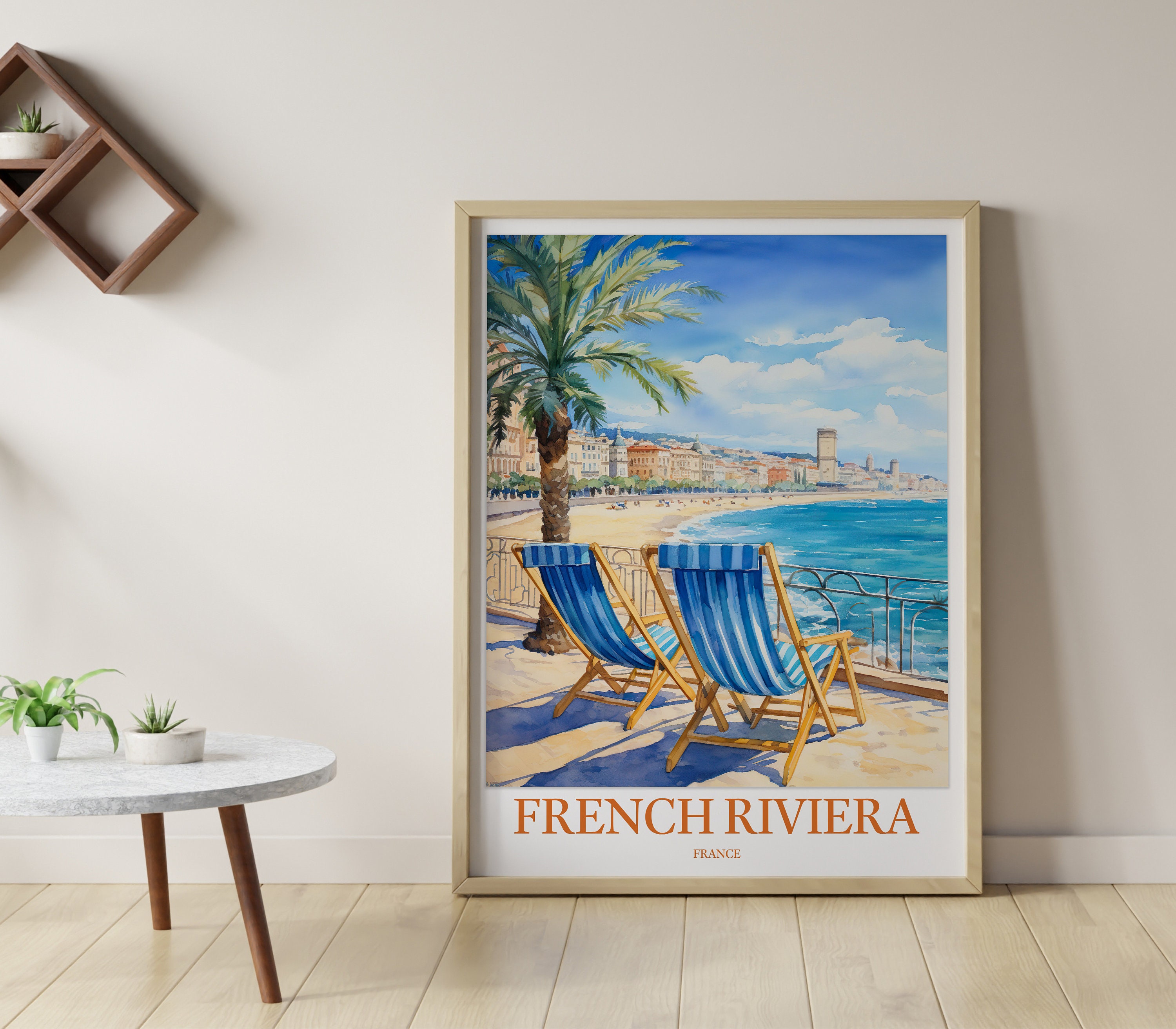 French Riviera Wall Art French Riviera Poster French Riviera Print ...