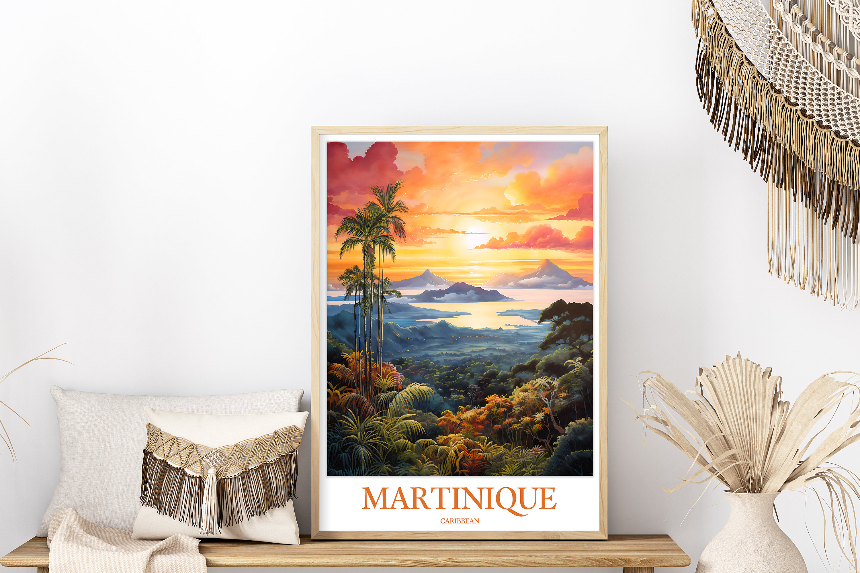 Martinique Print Martinique Poster Martinique Travel Print Wall Art ...