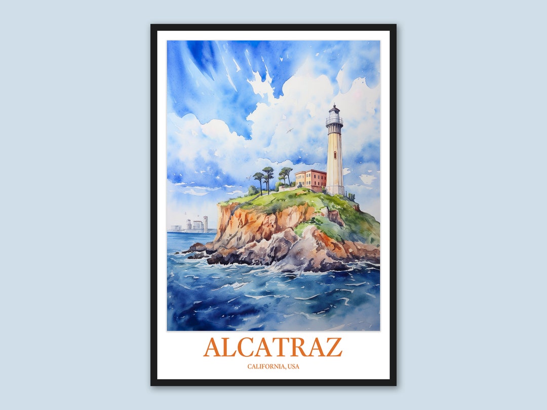 Alcatraz Wall Art Alcatraz Poster Alcatraz Island Print - Etsy