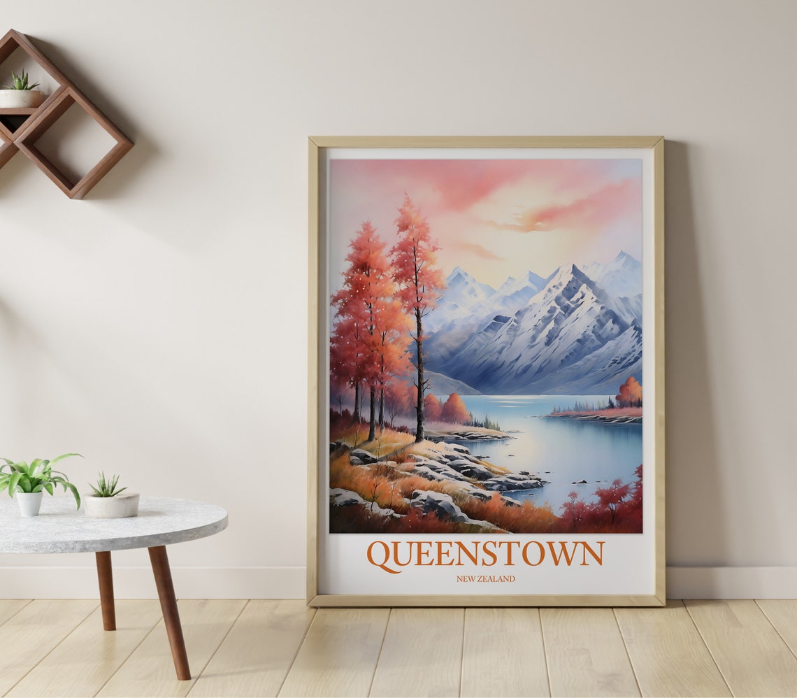 Queenstown Wall Decor Queenstown Travel Wall Art Queenstown Print ...