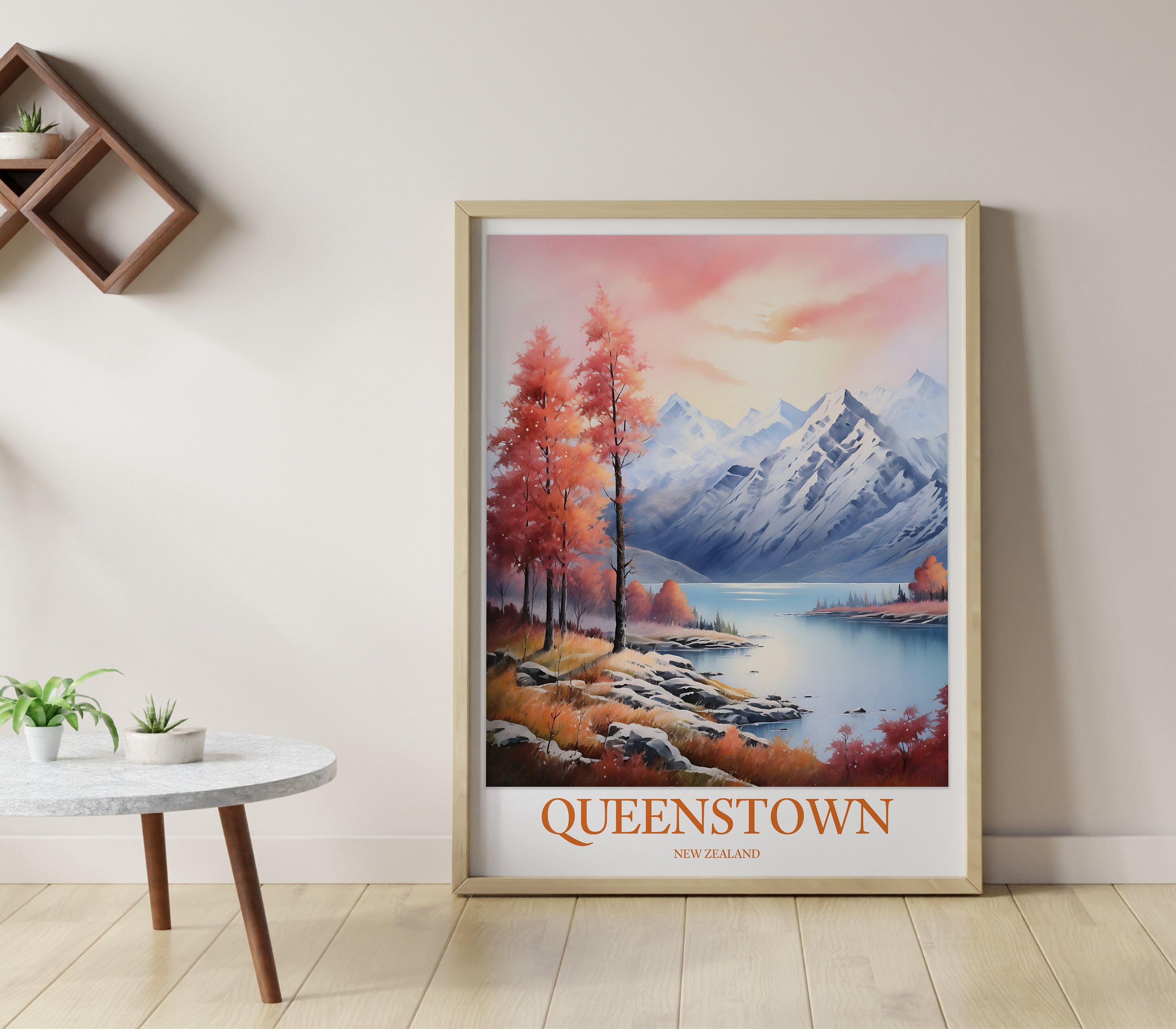 Queenstown Wall Decor Queenstown Travel Wall Art Queenstown Print ...