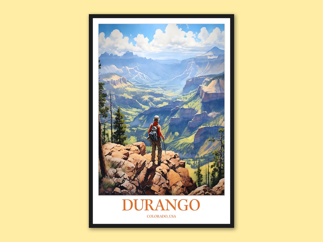 Durango Travel Wall Art Durango Poster Durango Print Durango Travel ...