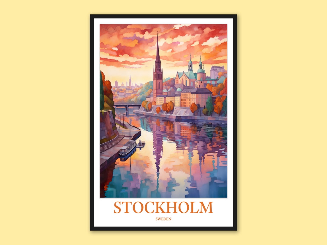 Stockholm Print Stockholm Poster Stockholm Wall Decor Stockholm Travel ...