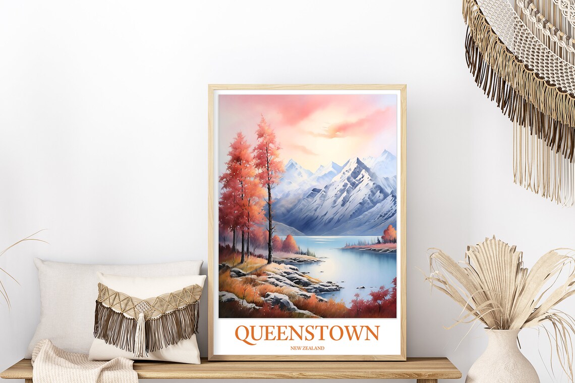 Queenstown Wall Decor Queenstown Travel Wall Art Queenstown Print ...