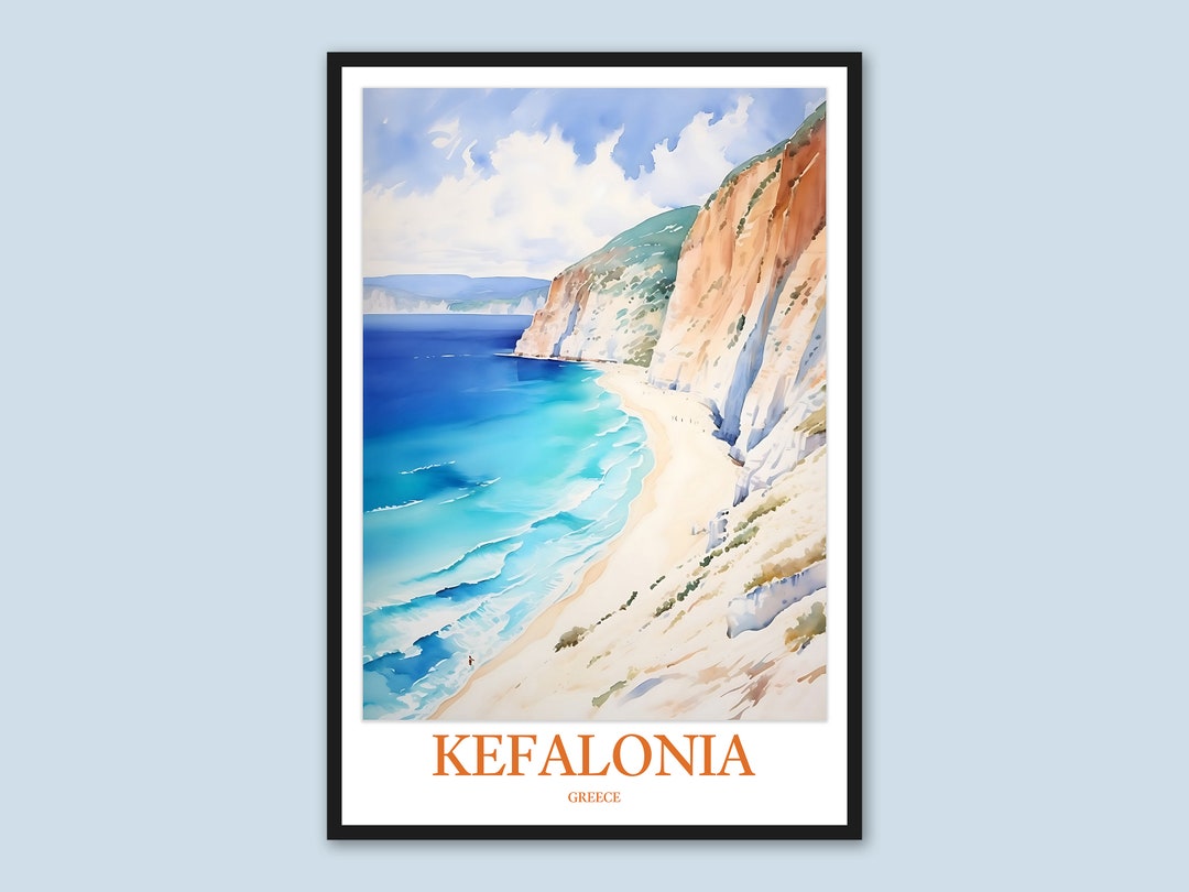 Kefalonia Wall Art Kefalonia Poster Kefalonia Print Kefalonia Decor ...