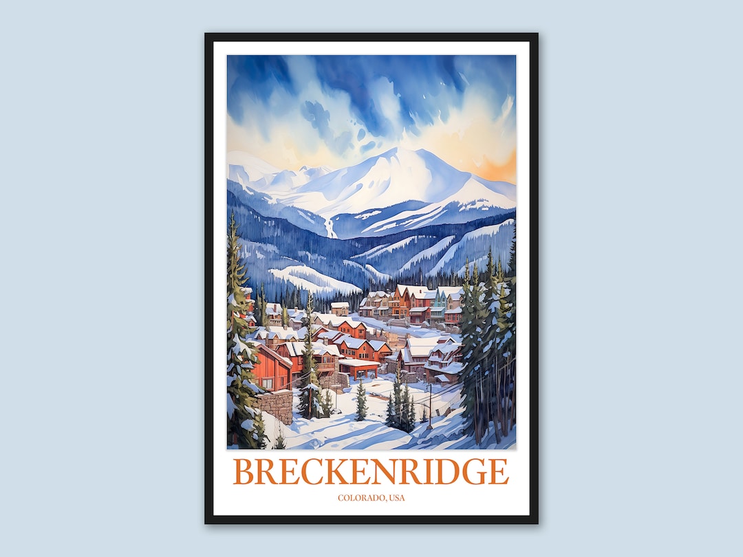 Breckenridge Poster Breckenridge Wall Art Breckenridge Print - Etsy