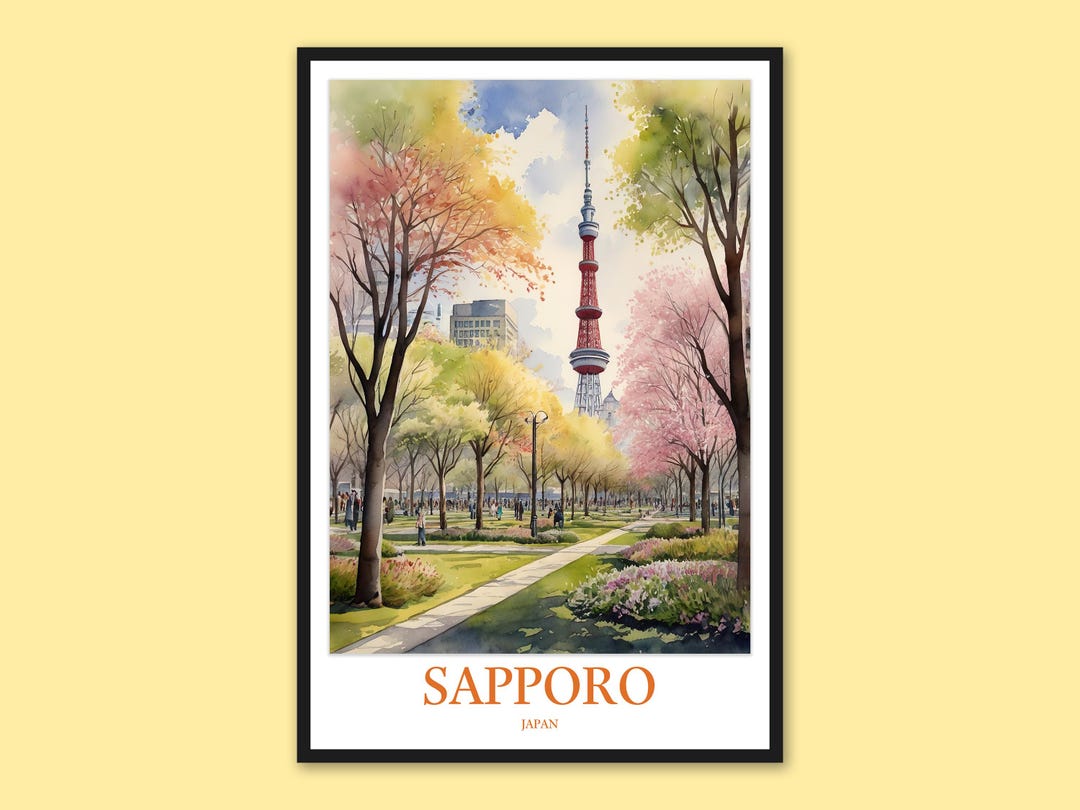 Sapporo Print Sapporo Wall Decor Sapporo Poster Sapporo Travel Print ...