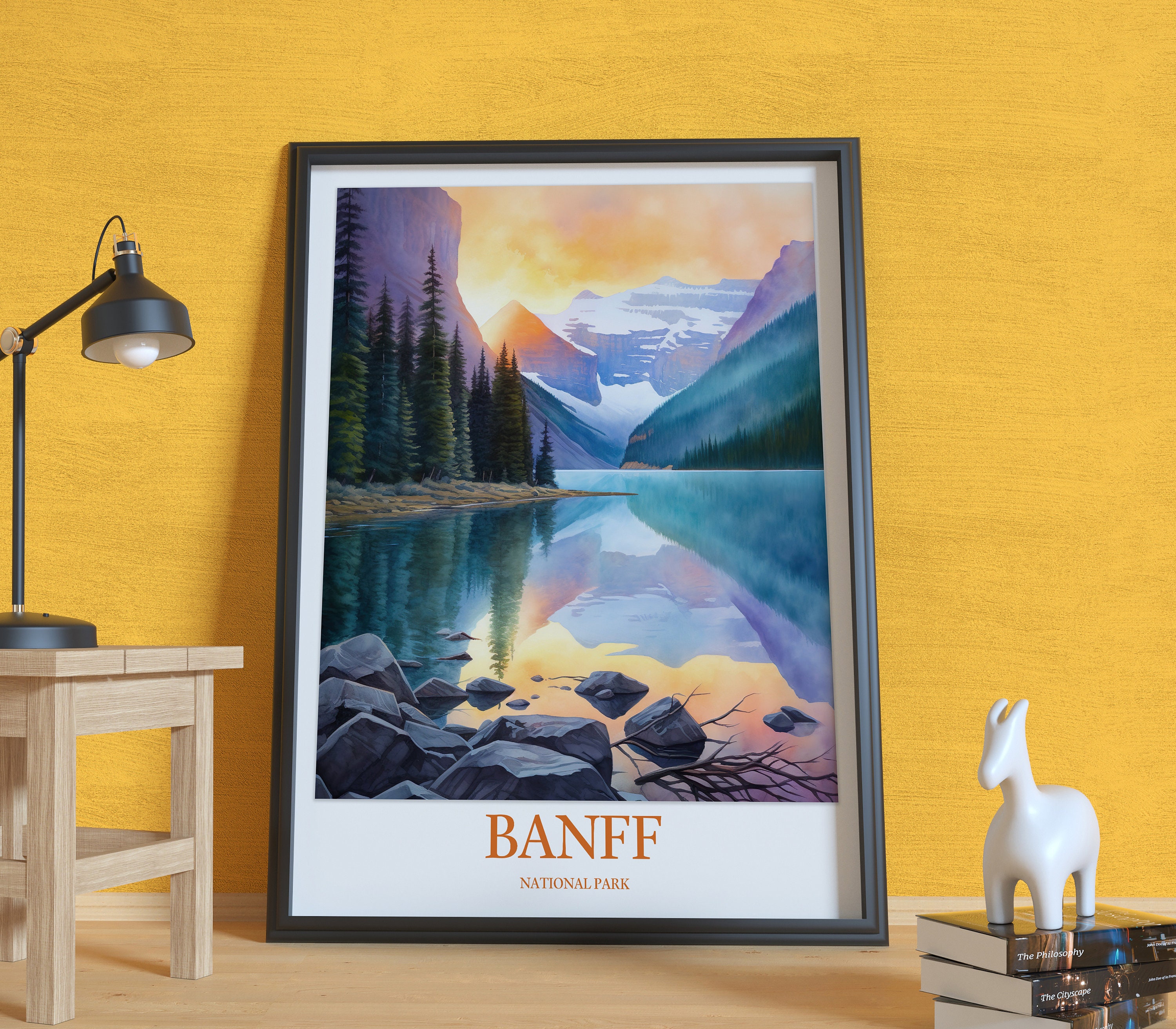 Banff Poster Banff Wall Art Banff Print Banff Rocky Mountain Nature ...