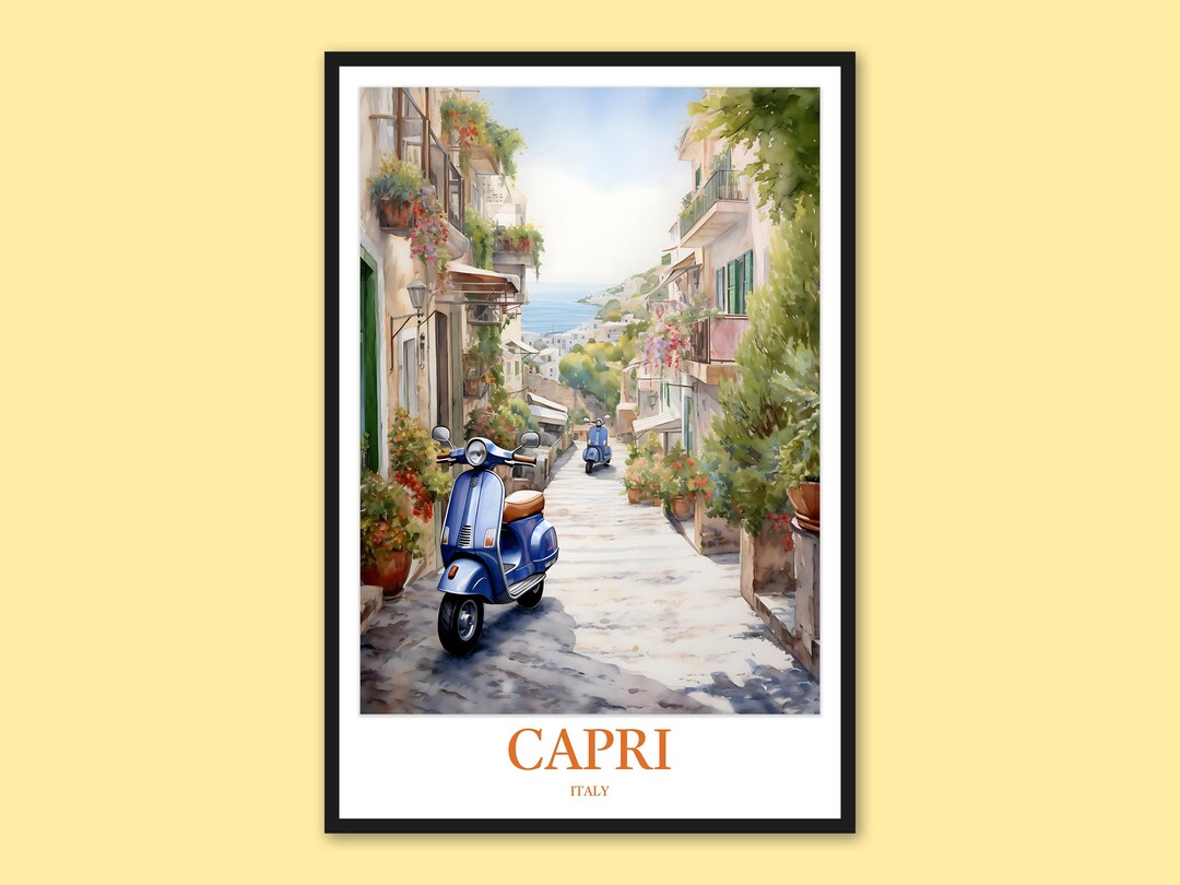 Capri Print Capri Wall Decor Capri Poster Capri Travel Wall Art Capri ...