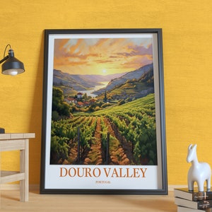 Douro Valley Poster Douro Valley Wall Art Douro Valley Vineyard Print ...