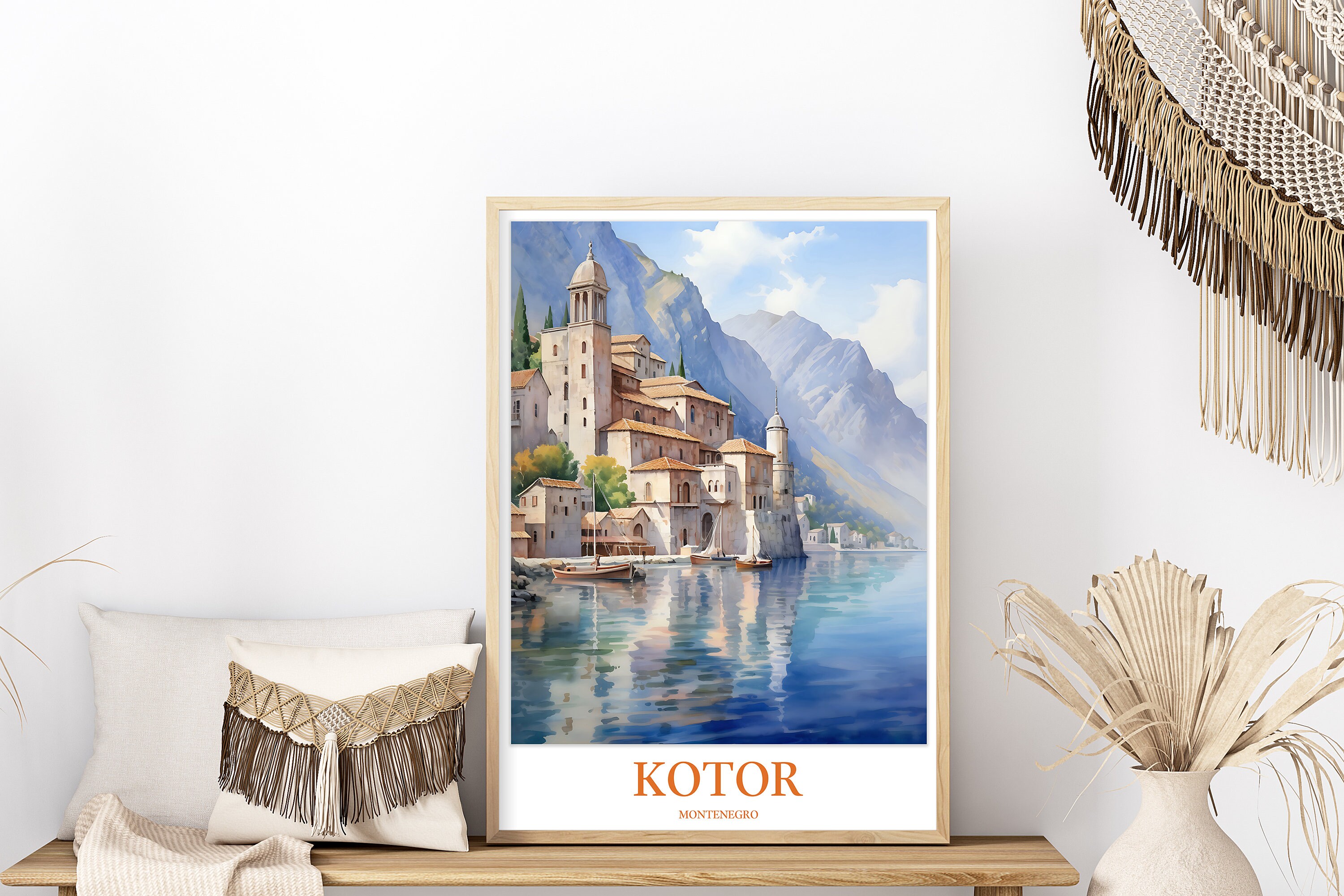 Kotor Travel Print Wall Art Kotor Poster Kotor Print Kotor Wall Decor ...