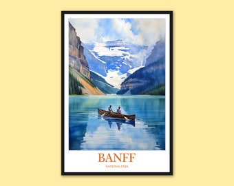 Banff National Park Print, Banff Poster, Moraine Lake Print, Moraine ...